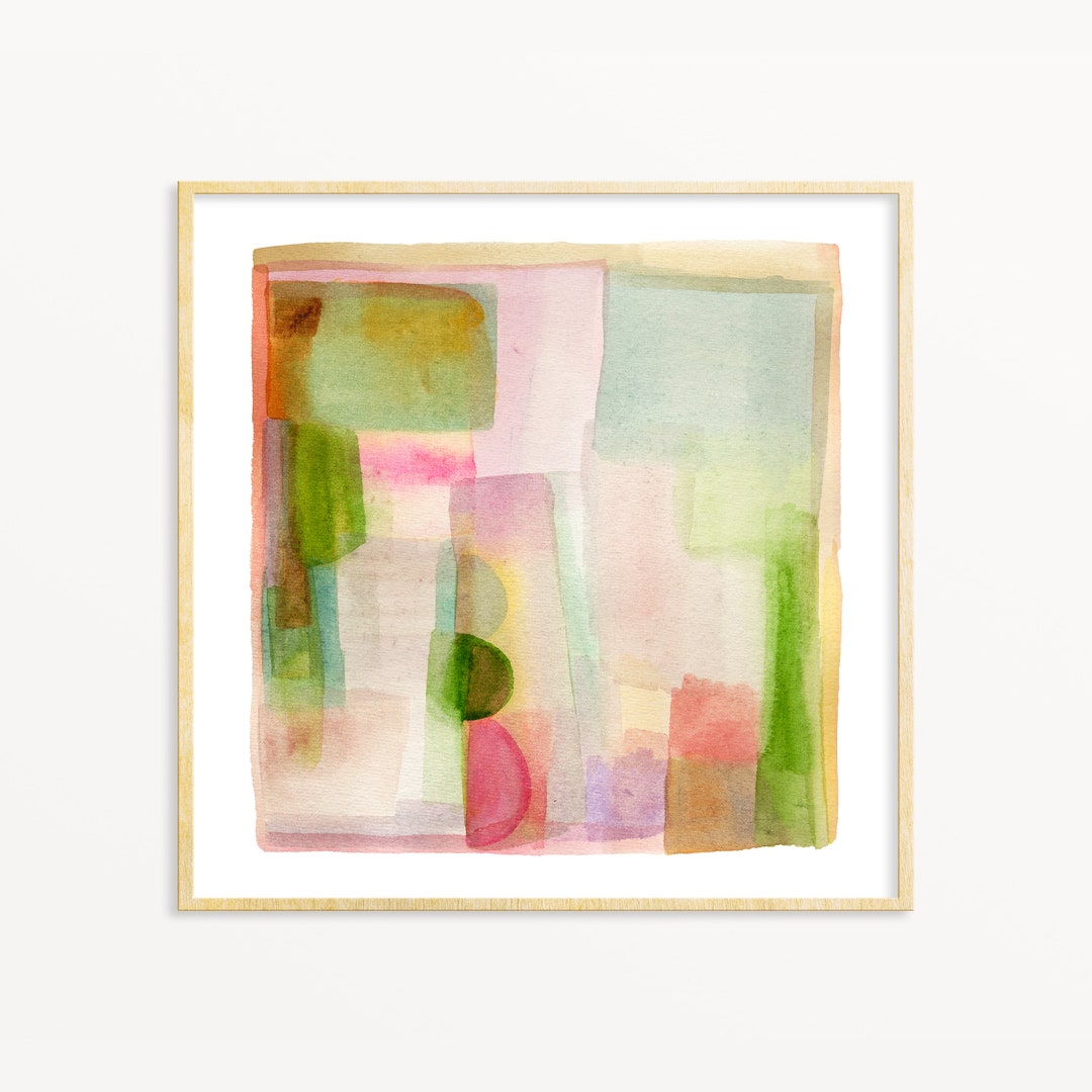 Colorful Abstract Art Print. Soft Abstract Wall Art. - Etsy