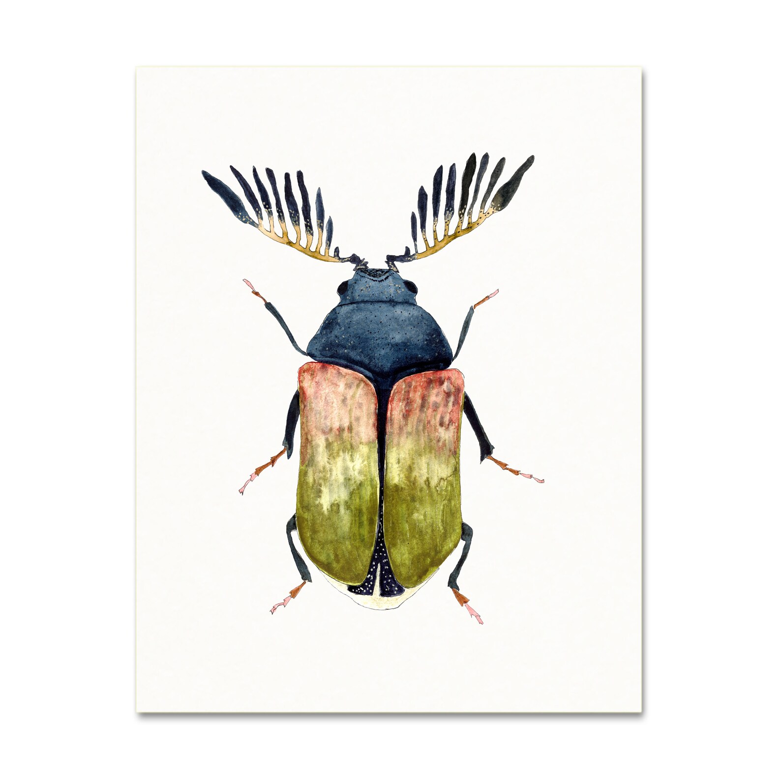 Colorful Beetle Art Print. Kids Room Decor. Nursery Wall Art. | Etsy