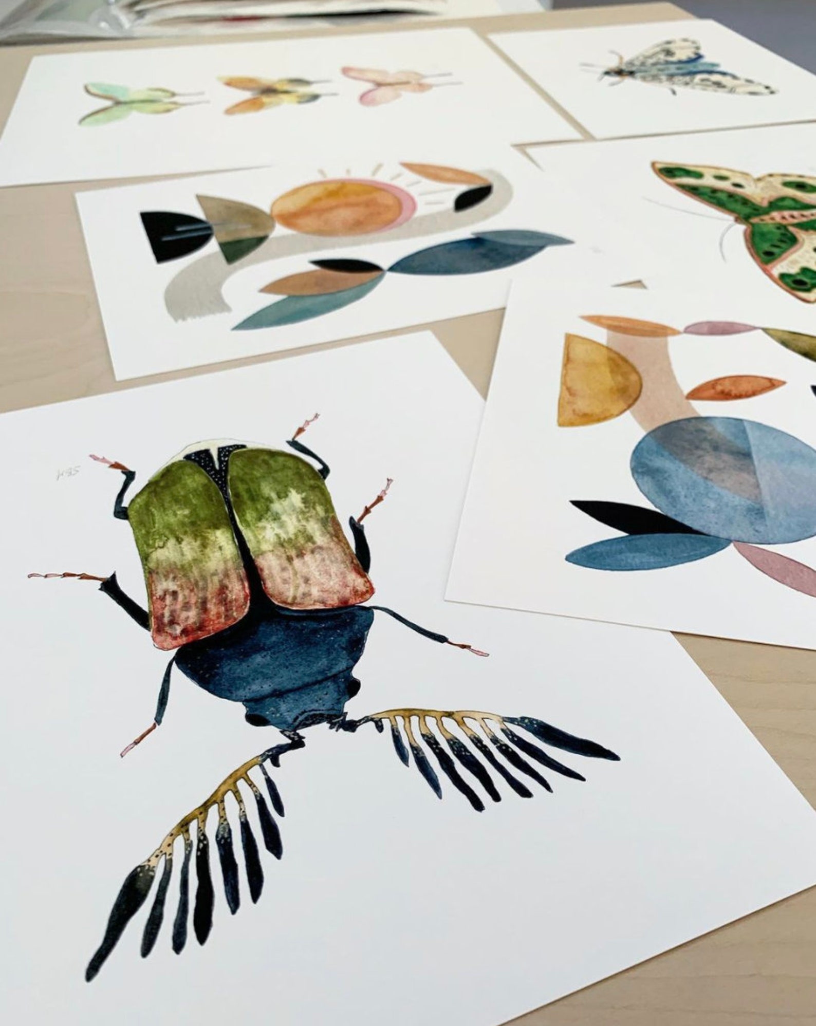 Colorful Beetle Art Print. Kids Room Decor. Nursery Wall Art. - Etsy