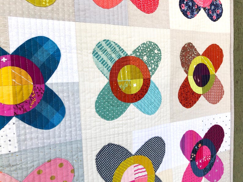 Petal Power EPP Quilt Pattern PDF With Printable Template and Machine Files for Cricut and ...