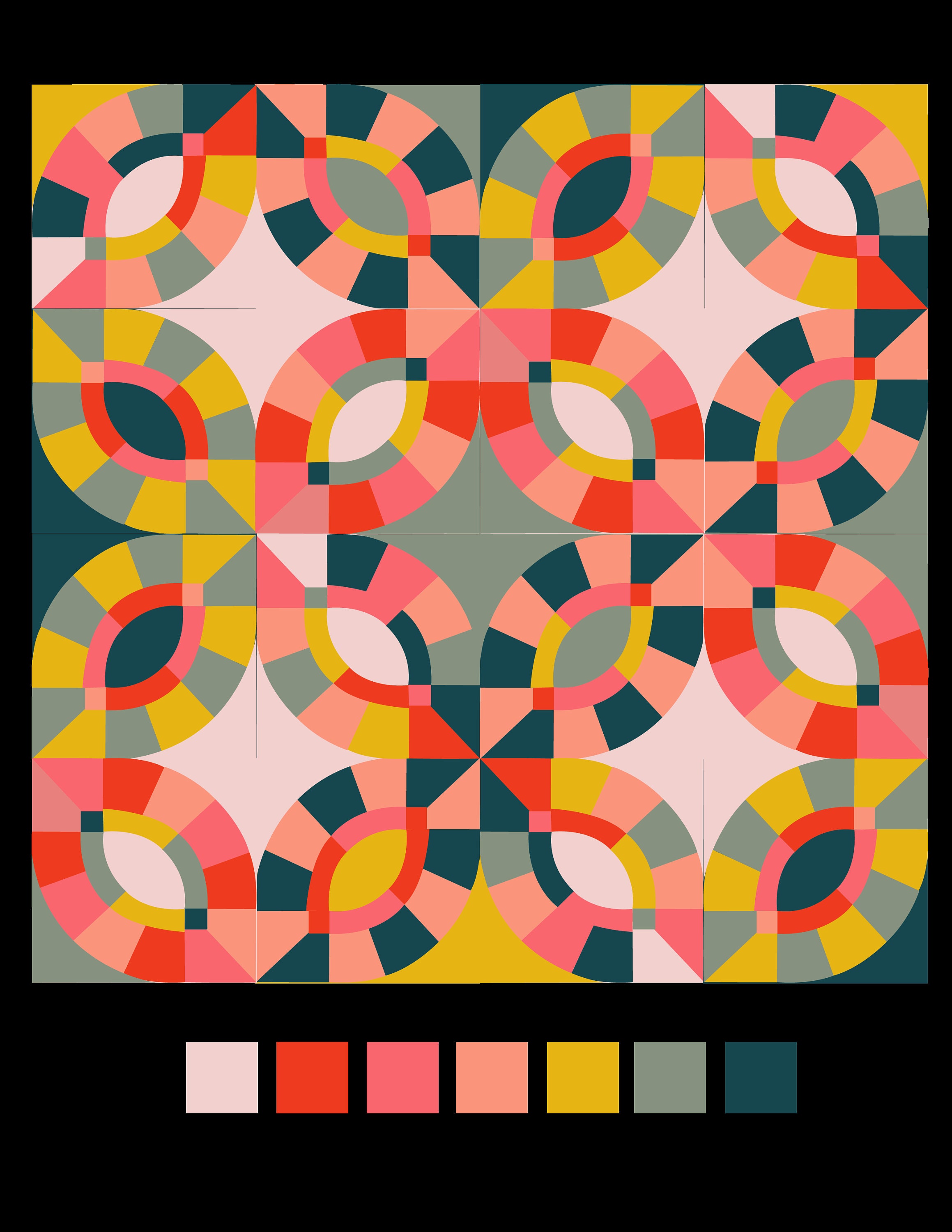 Double Ruby Ring EPP Quilt Pattern PDF - Etsy Australia