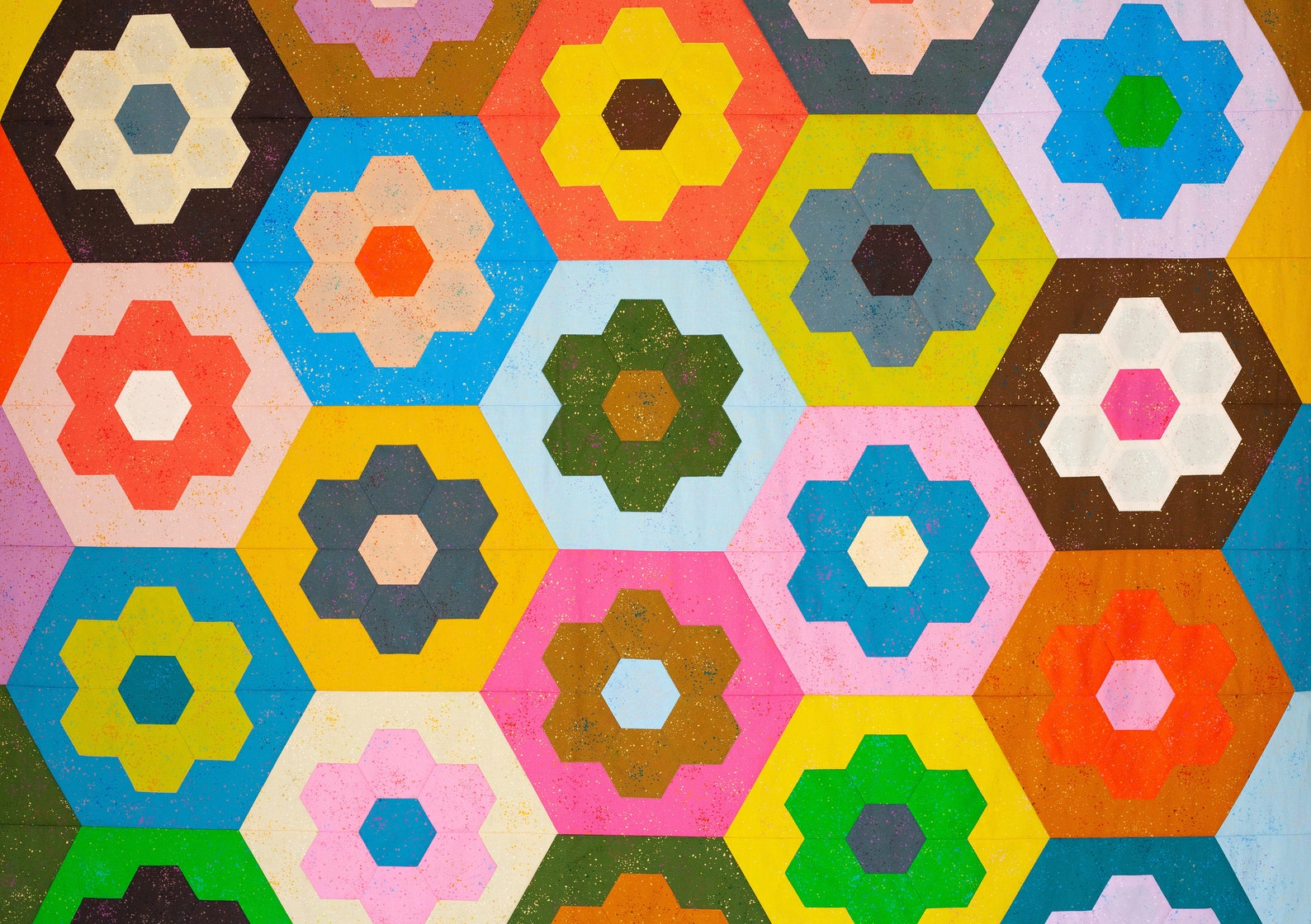Flower Fest EPP Quilt Pattern - English Paper Piecing PDF Pattern With ...