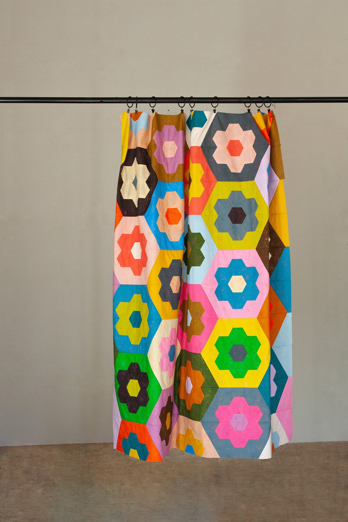 Flower Fest EPP Quilt Pattern - English Paper Piecing PDF Pattern With Cricut Cutting File for ...