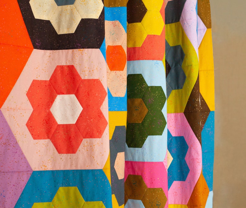 Flower Fest EPP Quilt Pattern - English Paper Piecing PDF Pattern With ...