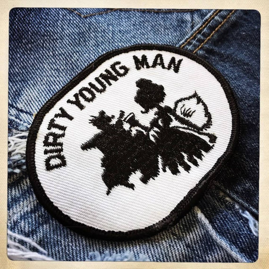 DIRTY YOUNG Man Patch Authentic Vintage 60s 70s Hippy Hippie - Etsy