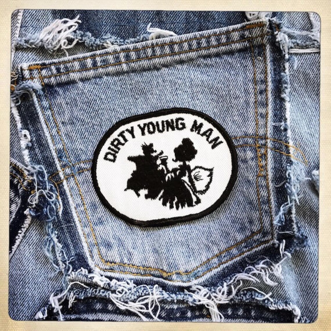 DIRTY YOUNG Man Patch Authentic Vintage 60s 70s Hippy Hippie - Etsy