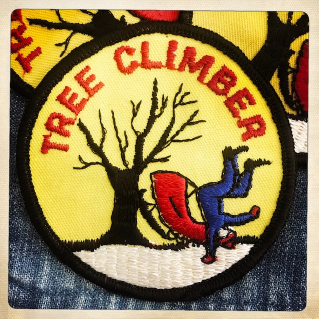 SLED! – 'TREE CLIMBER' Rectangle Patch Authentic Vintage 70s Denim ...