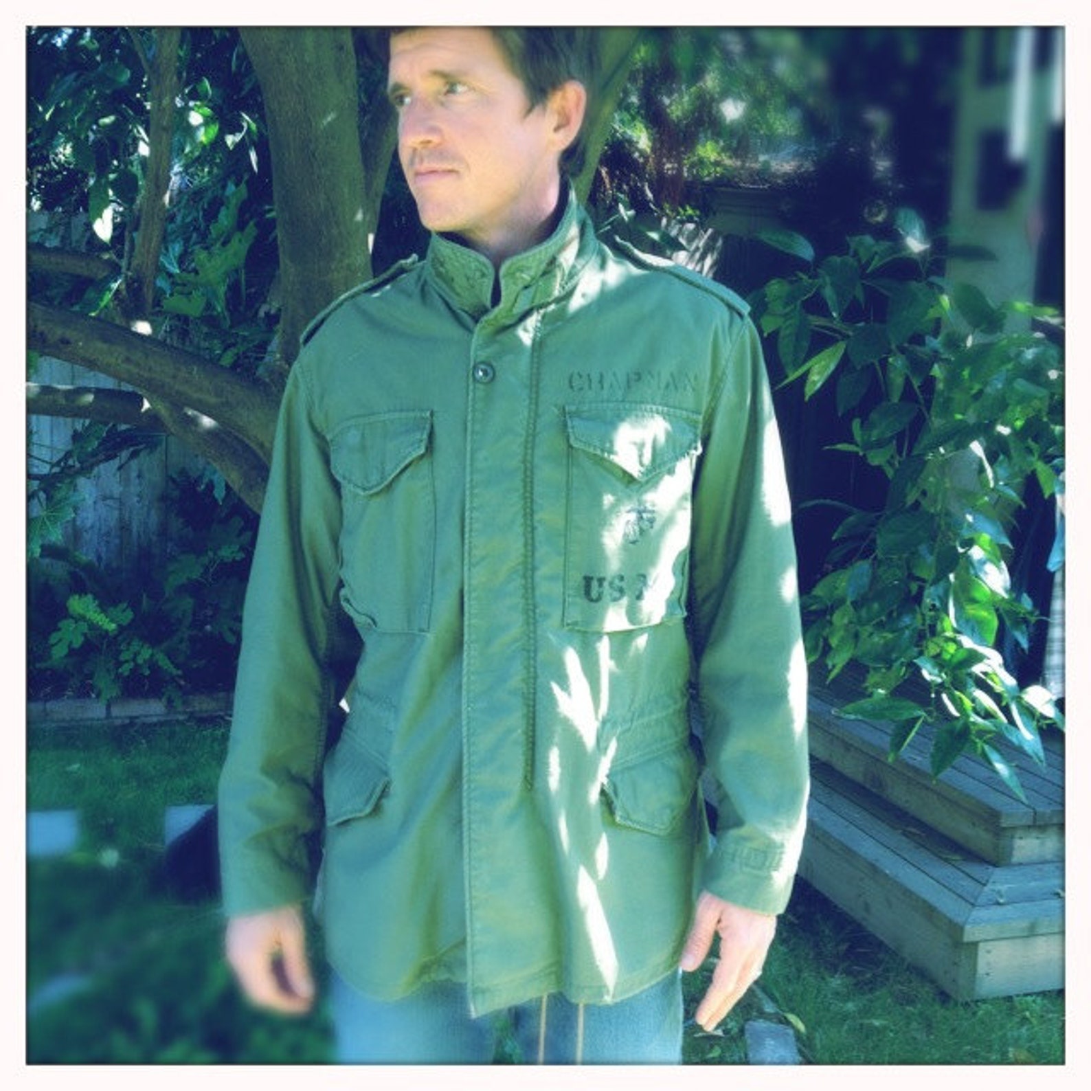 Men's Military USMC Vintage FIELD Jacket Up-cycled With 10 - Etsy