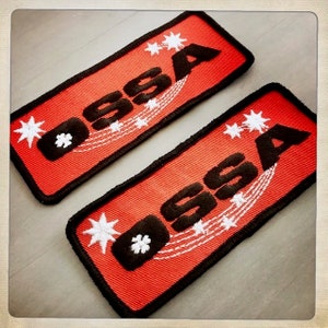 OSSA Motorcycles – Rectangle LOGO Patch Authentic Vintage 60s 70s Denim Hippy Hippie Boho Bike ...