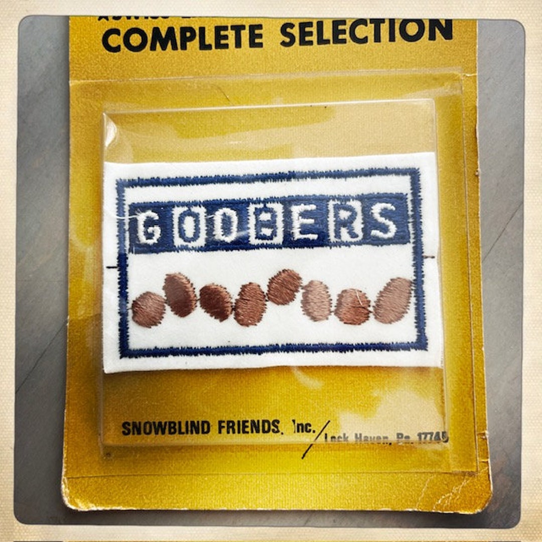 Mmmm! – Emblems GOOBERS Candy Rectangle Patch Authentic Vintage 70s ...
