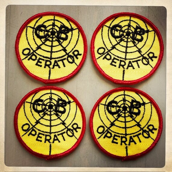 CB OPERATOR – Round Patch Authentic Vintage 60s 70s D… - Gem