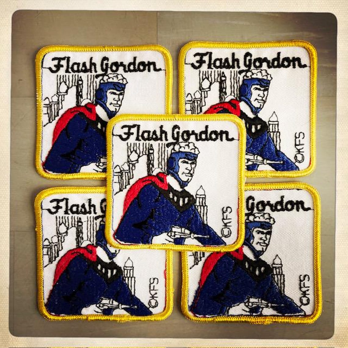 FLASH GORDON! – Embroidered Patch Authentic Vintage 60s 70s Denim Hippy ...