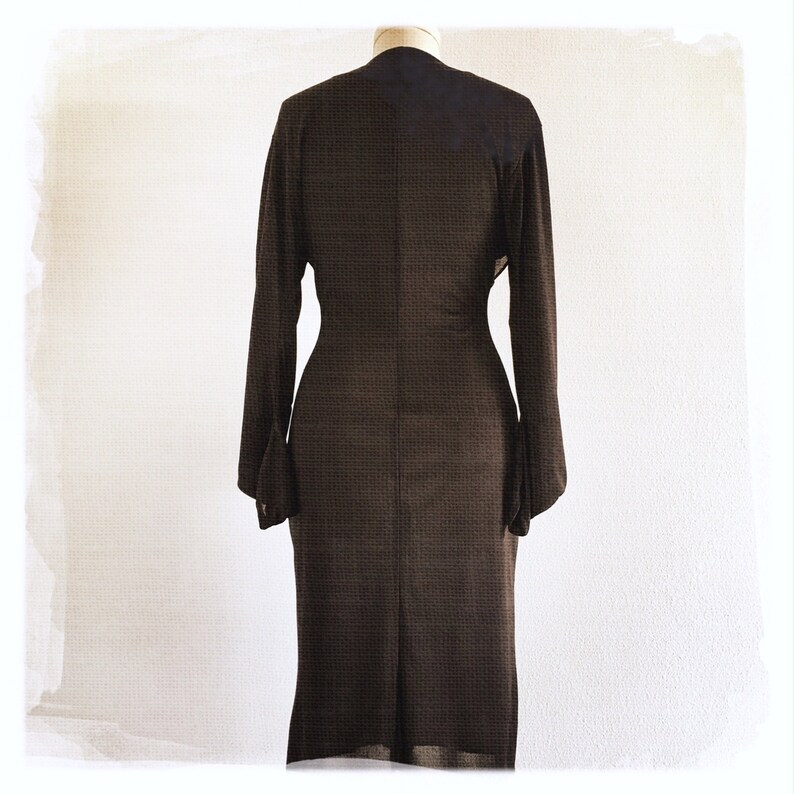 Slinky DISCO DIVA 70s Black Sequined LBD Vintage Climax for - Etsy