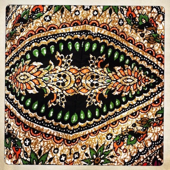 Adjustable Vintage 70s BATIK Pattern Dramatic Fuchsia… - Gem