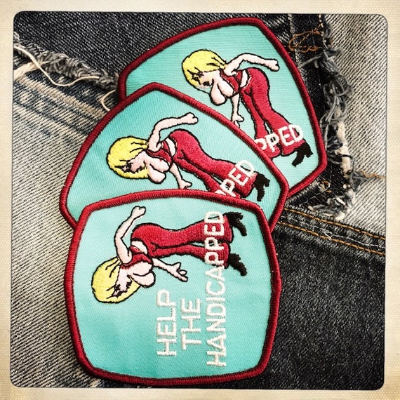 BOOBS! – 'Help the Handicapped' Rectangle Patch Authe… - Gem