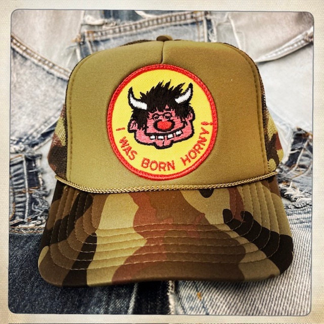 GRRR! Vintage 70s Limited Edition 'I Was Born Horny!' Patch Stitched on ...