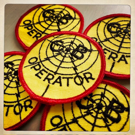 CB OPERATOR – Round Patch Authentic Vintage 60s 70s D… - Gem