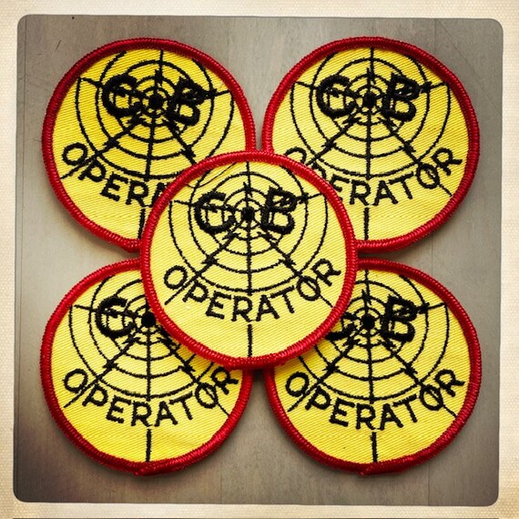 CB OPERATOR – Round Patch Authentic Vintage 60s 70s D… - Gem