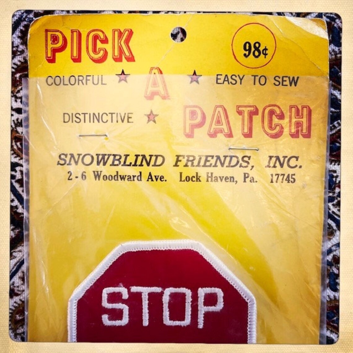 STOP! – PICK-A-PATCH 'stop War' Stop Sign Patch Authentic Vintage 70s ...