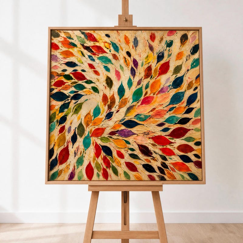 Abstract Wall Art Impasto - Etsy