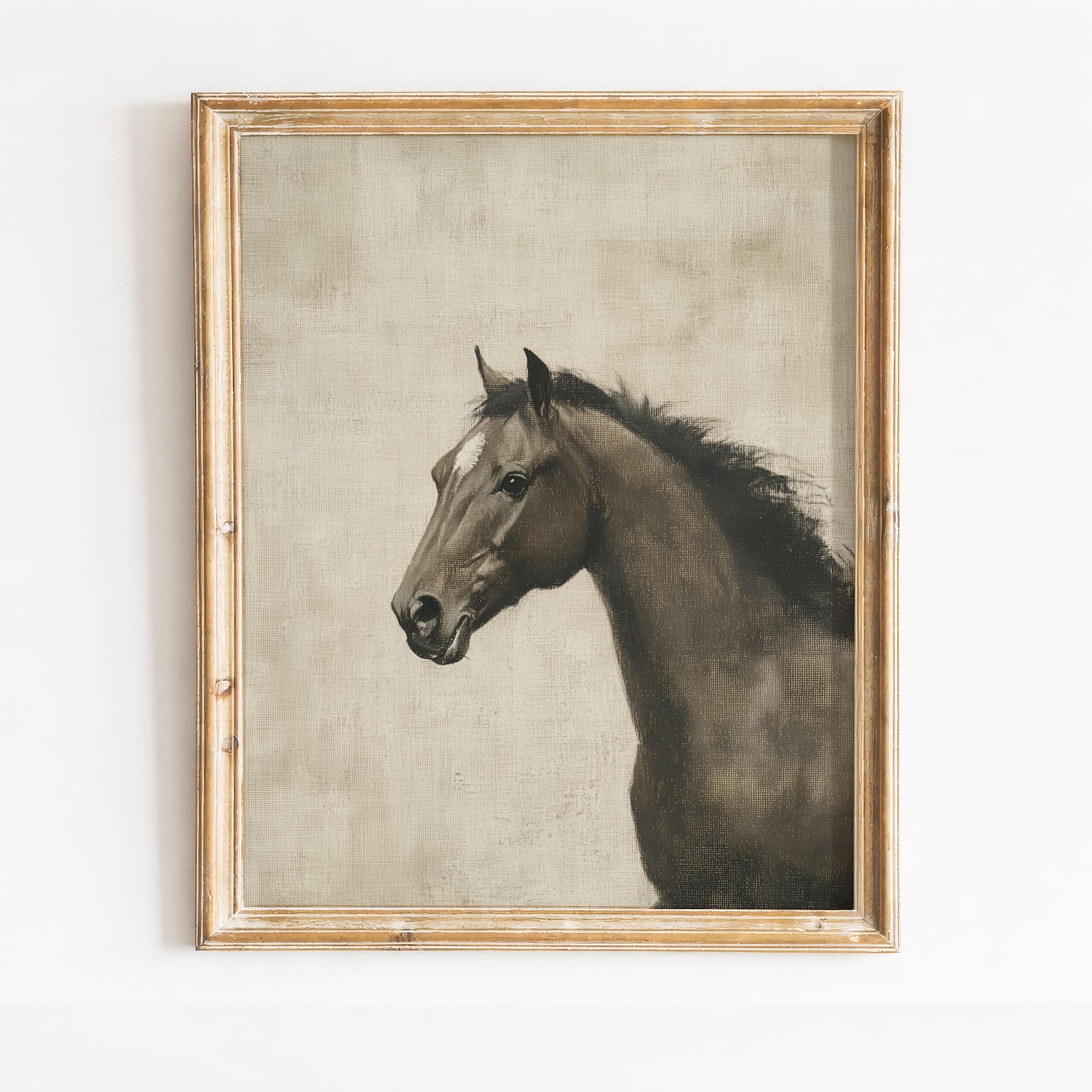 Vintage Horse Portrait Moody Equestrian Wall Art Printable digital vintage-horse-portrait-moody-equestrian-wall-art-printable-digital