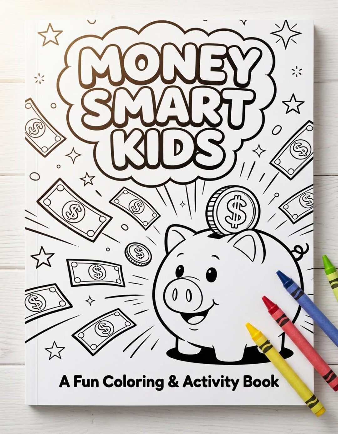 Money Smart Kids Financial Literacy Coloring Book Kids Money Coloring ...