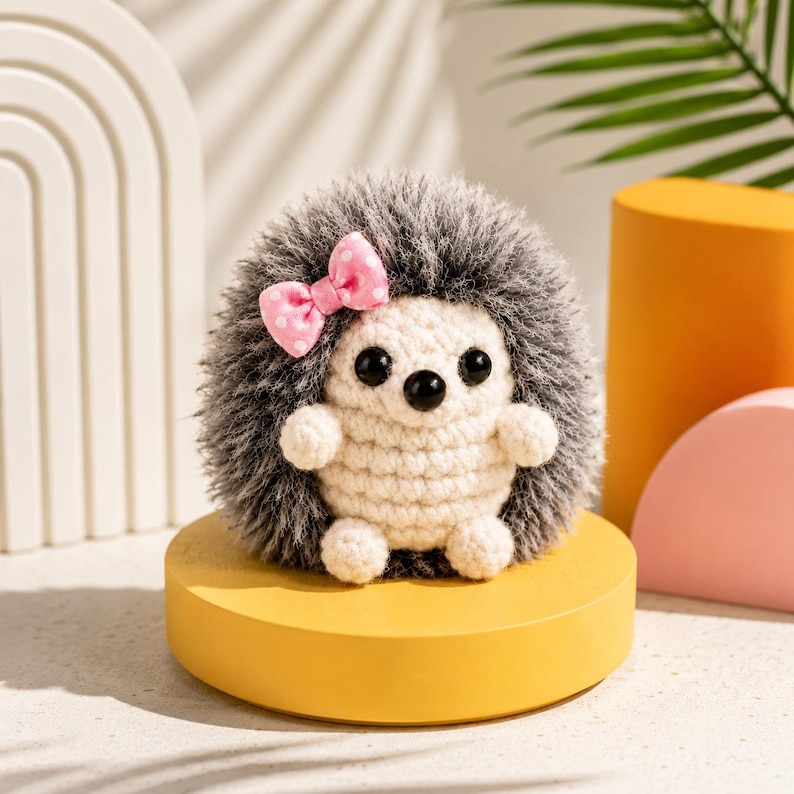 Tiny Hedgehog Crochet Pattern PDF, Amigurumi Woodland Animal Tutorial ...