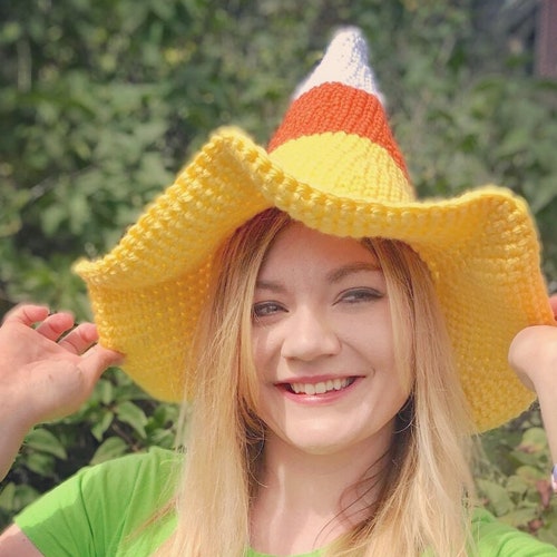 Wicked Stripes Witch Hat Crochet Pattern PATTERN ONLY - Etsy