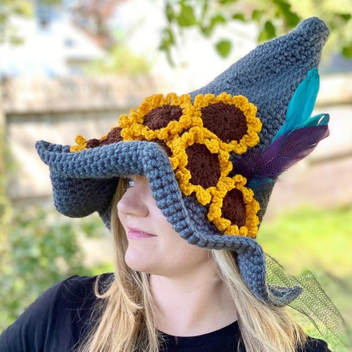 Wicked Stripes Witch Hat Crochet Pattern PATTERN ONLY - Etsy