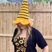 Bumble Bee Witch Hat Crochet Pattern - PATTERN ONLY - Halloween, Women ...