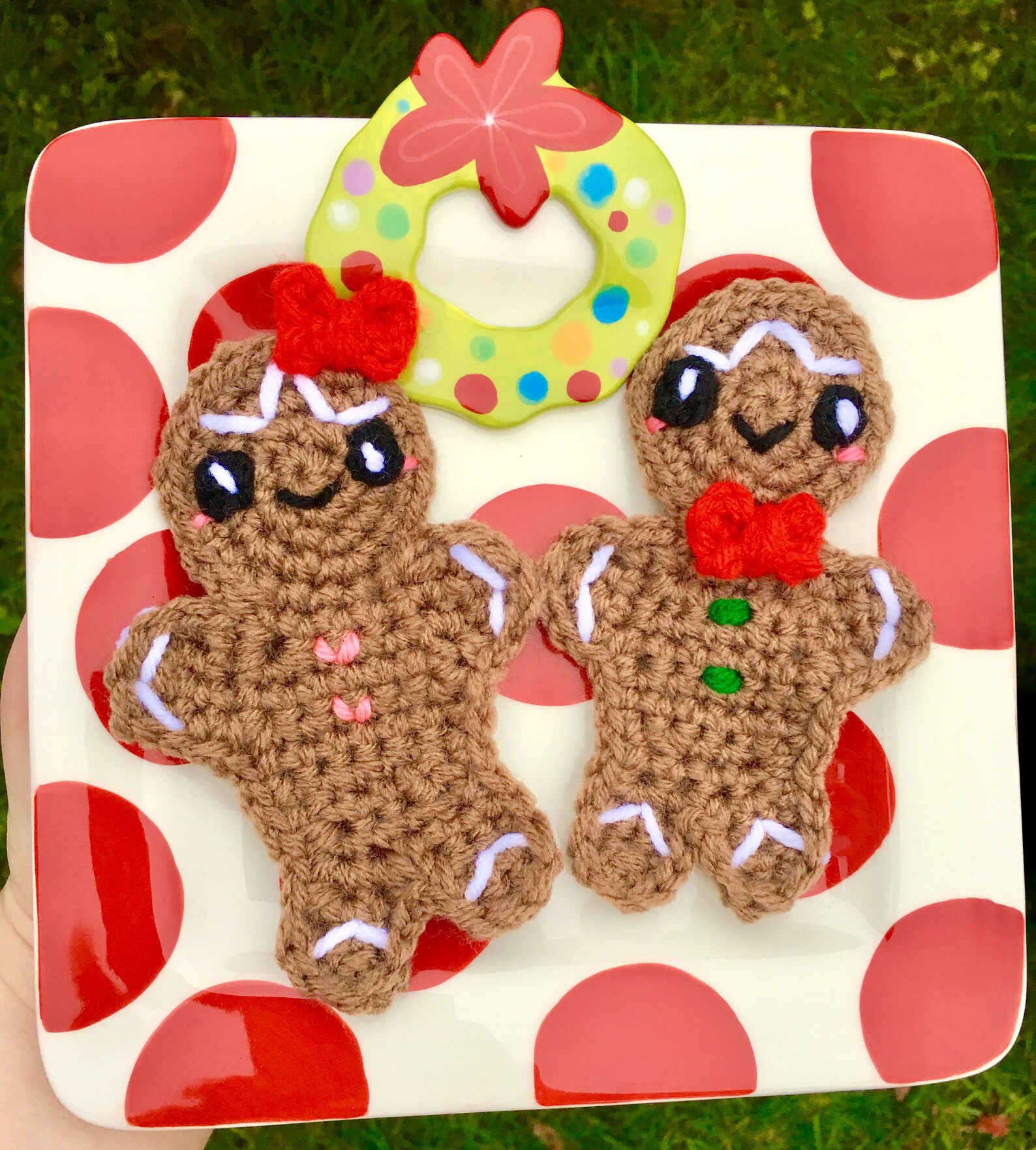 Gingerbread Boy & Girl Applique Crochet Pattern PATTERN ONLY | Etsy