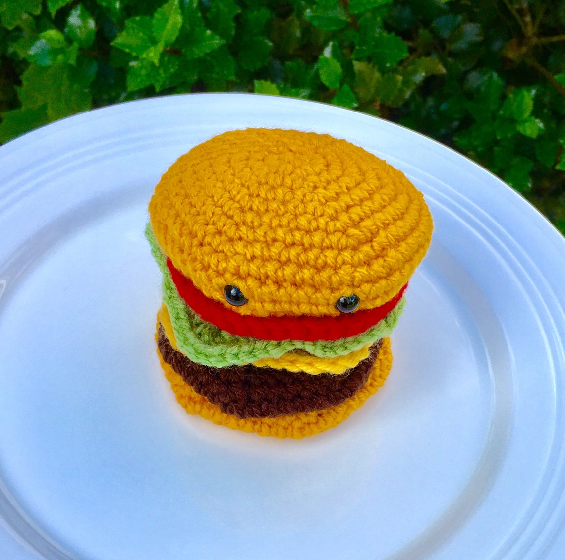 Amigurumi Cheeseburger Crochet Pattern PATTERN ONLY Play - Etsy