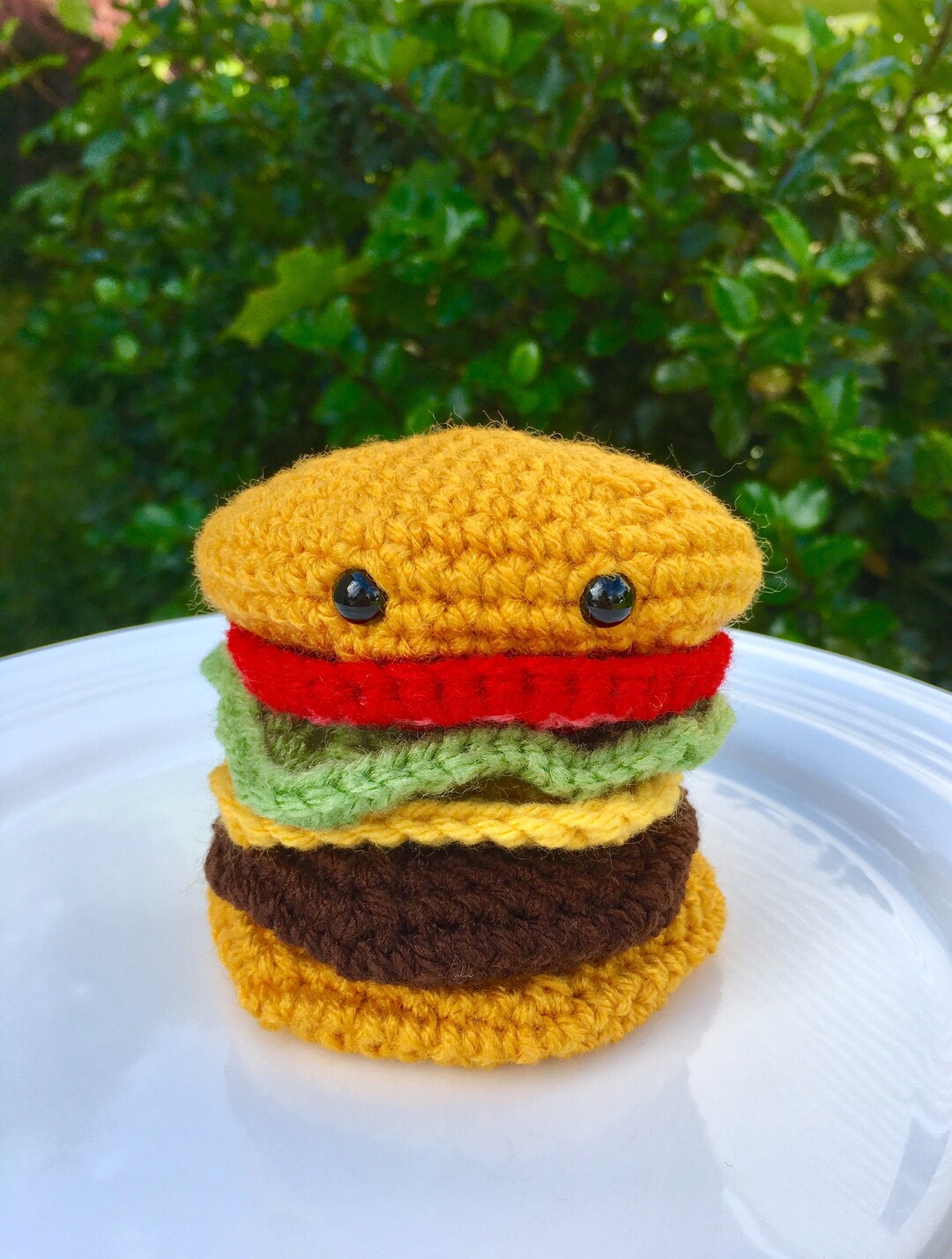Amigurumi Cheeseburger Crochet Pattern - PATTERN ONLY - Play Food - Etsy