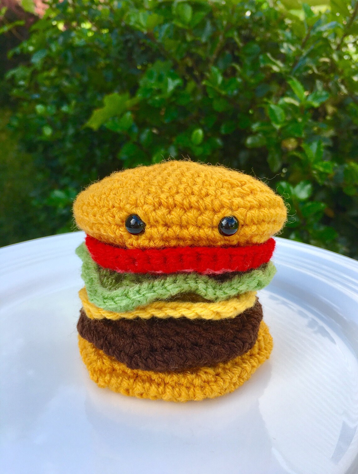 Amigurumi Cheeseburger Crochet Pattern PATTERN ONLY Play - Etsy