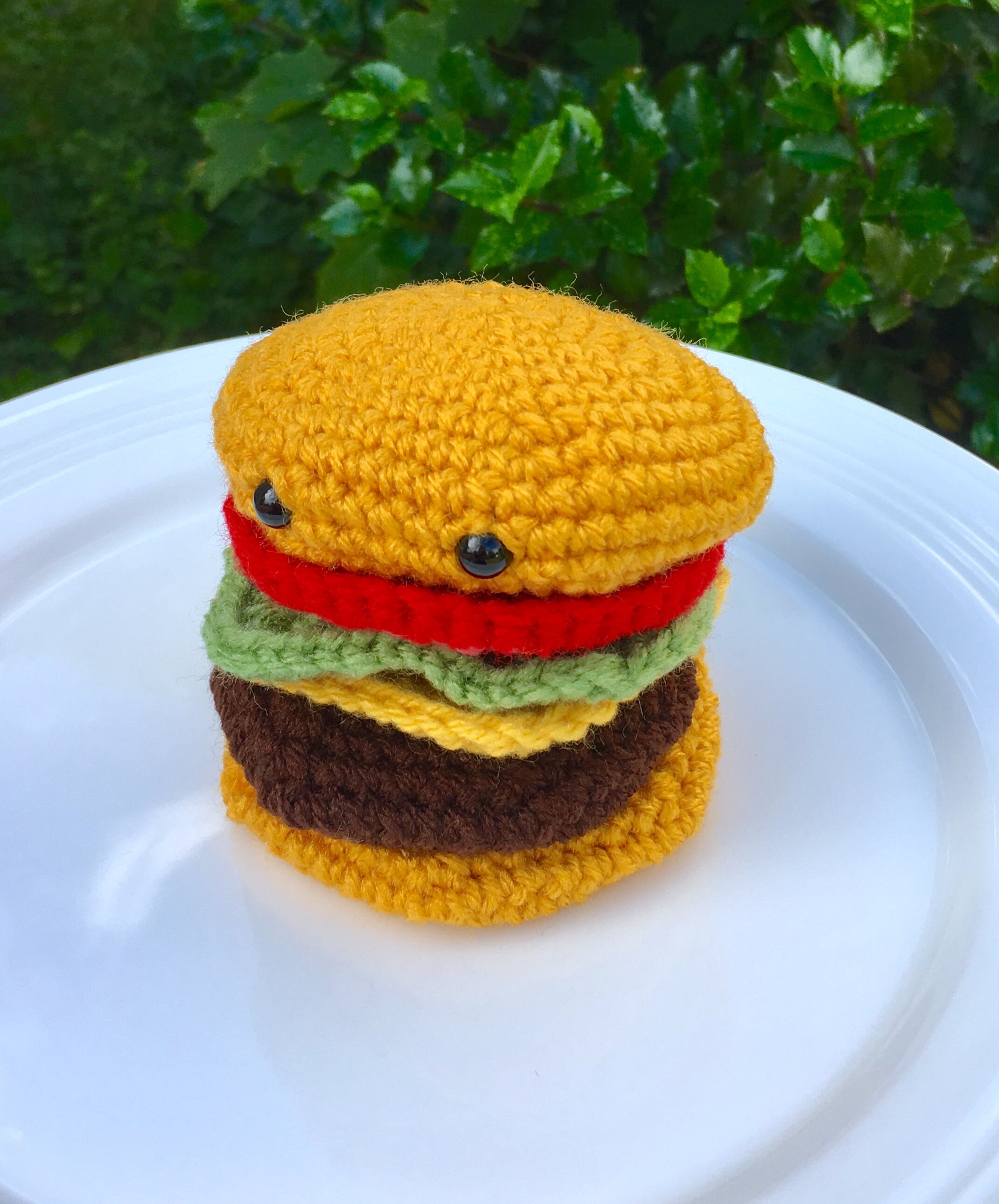 Amigurumi Cheeseburger Crochet Pattern PATTERN ONLY Play - Etsy
