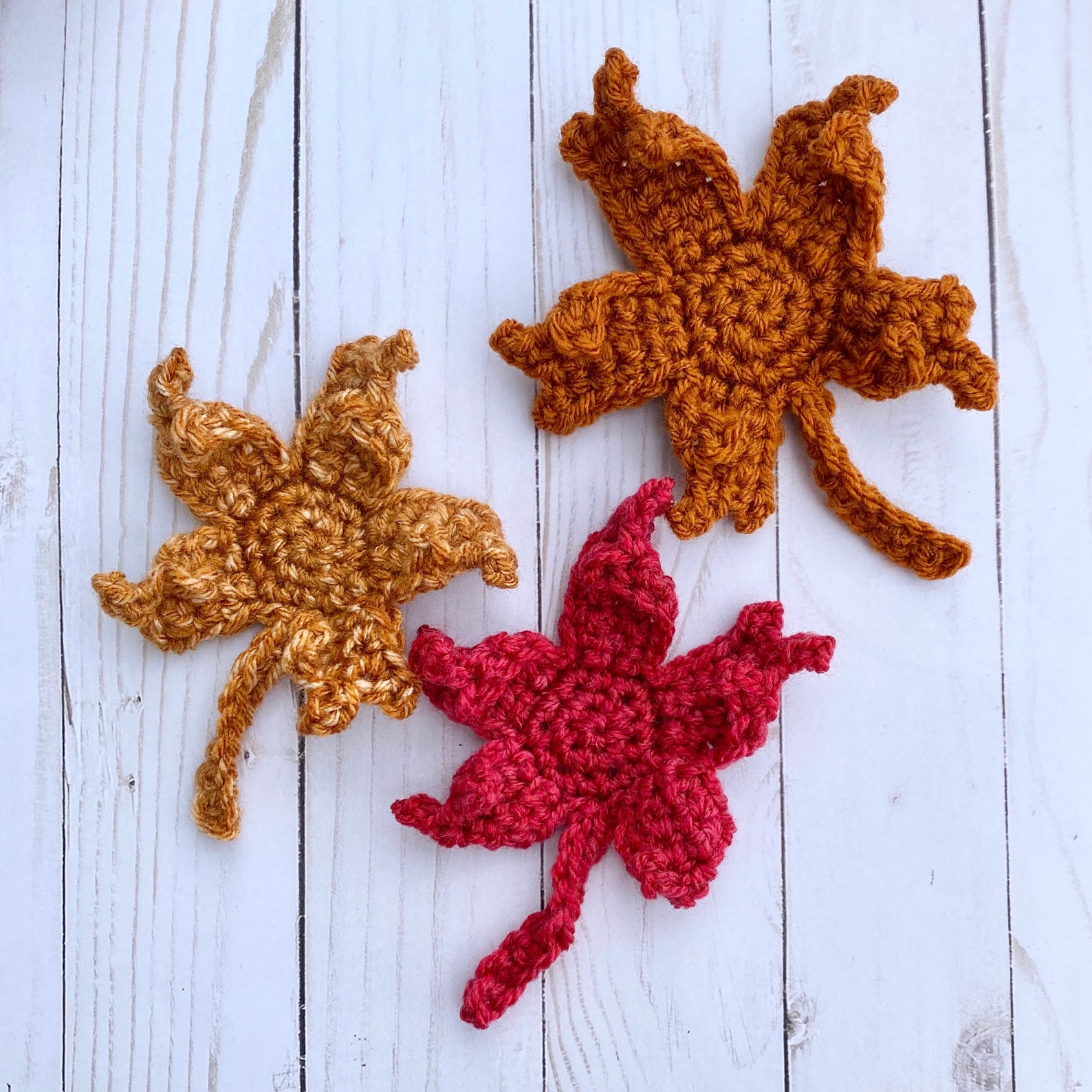 Fall Maple Leaf Crochet Pattern - PATTERN ONLY - Instant Download - Etsy