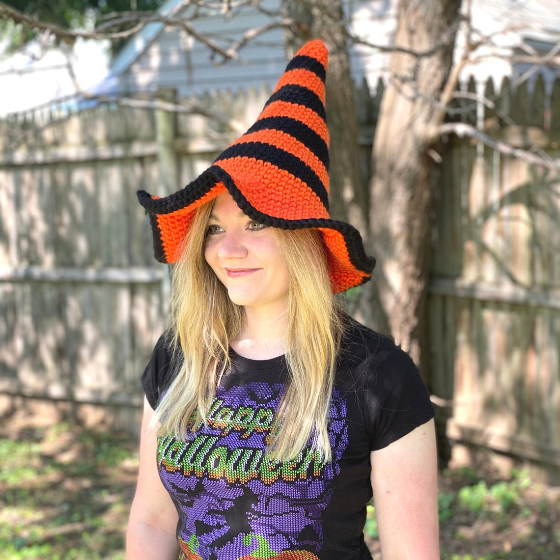 Wicked Stripes Witch Hat Crochet Pattern - PATTERN ONLY - Instant ...