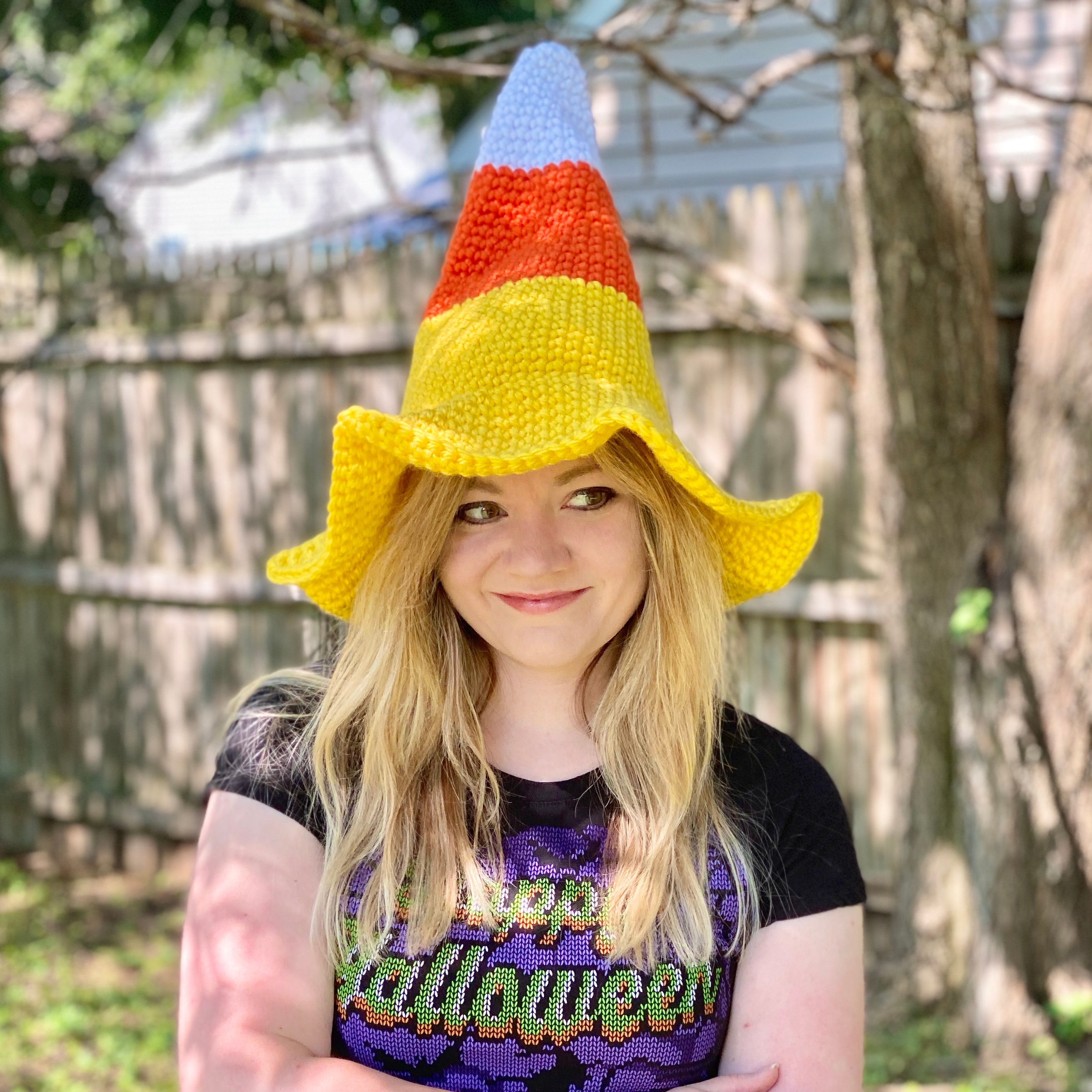 Candy Corn Witch Hat Crochet Pattern PATTERN ONLY - Etsy Canada