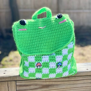 Strawberry & Mushroom Frog Backpacks - Crochet Pattern - PATTERN ONLY ...