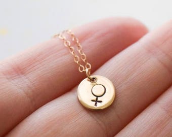 Feminist necklace | Etsy