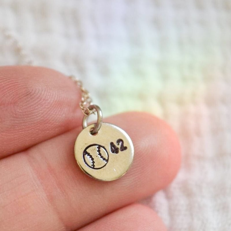 Baseball Necklace - Etsy