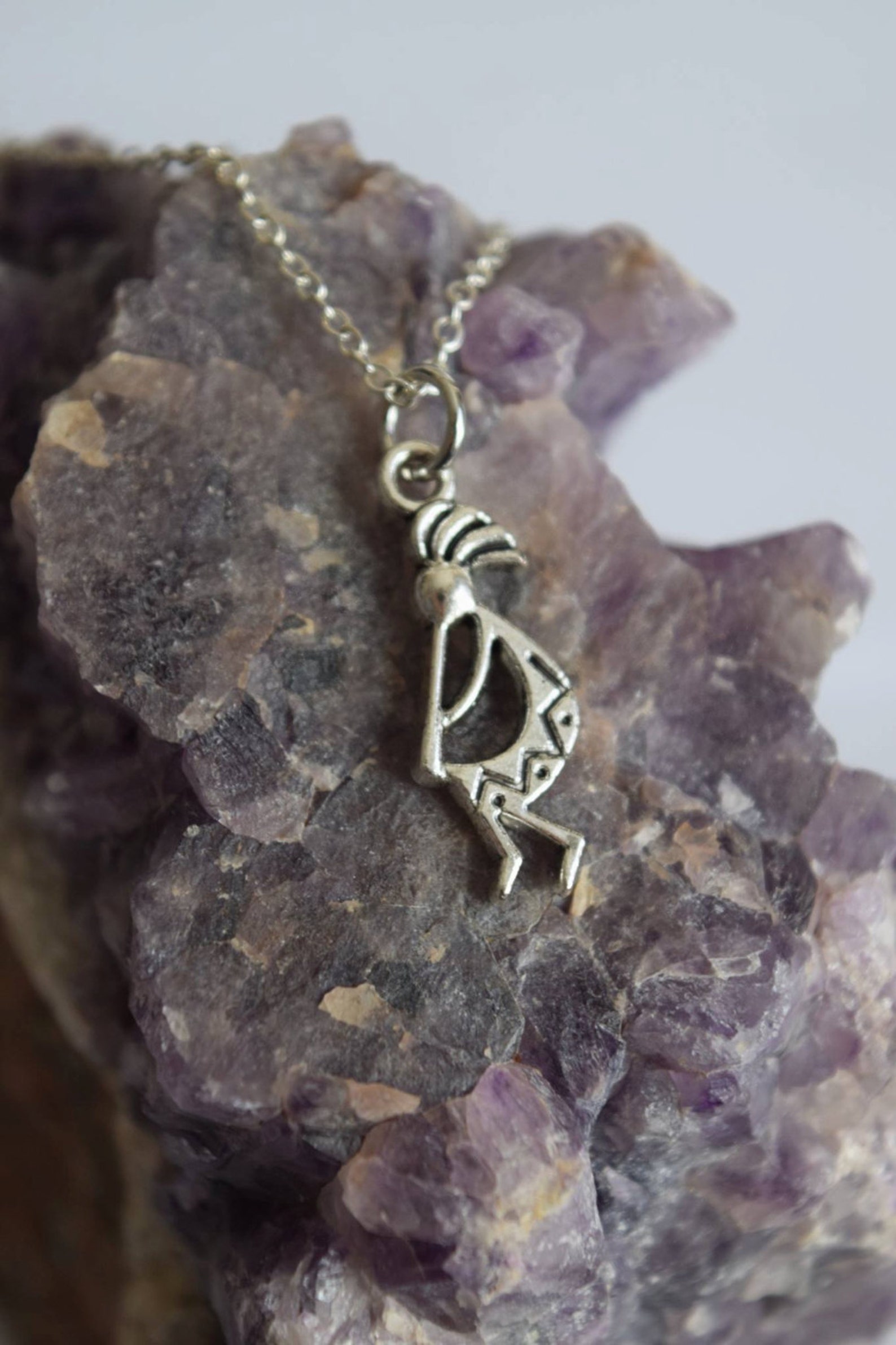 Kokopelli Necklace Fertility Necklace Hand Stamped - Etsy