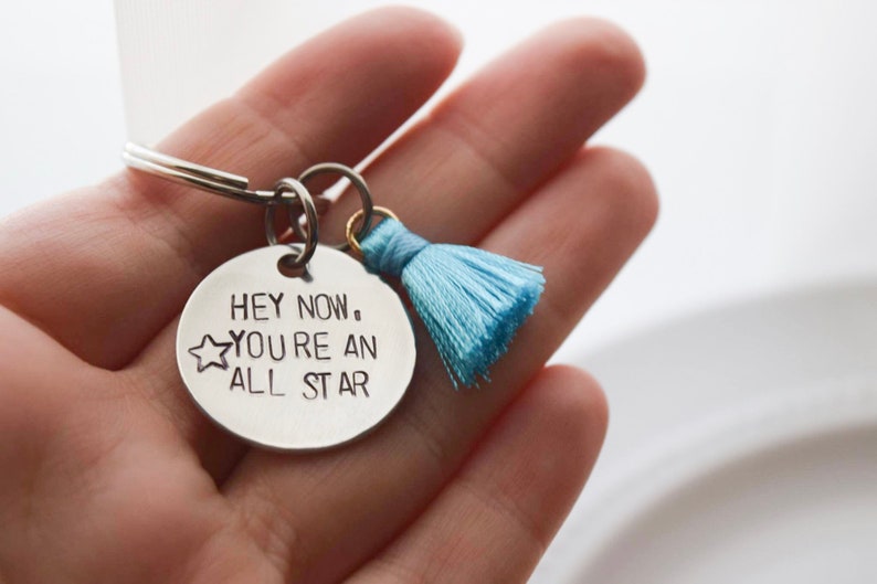 Lyrics Keychain | Tassel Keychain | Hey Now Youre an All Star | Boho ...