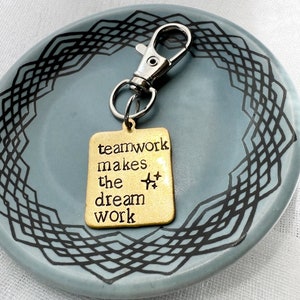Team Work Makes the Dream Work Keychain | Personalized Keychain ...