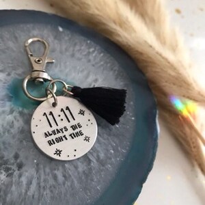 11:11 Make a Wish Key Chain | Manifesting Gift | Eleven Eleven | Custom ...