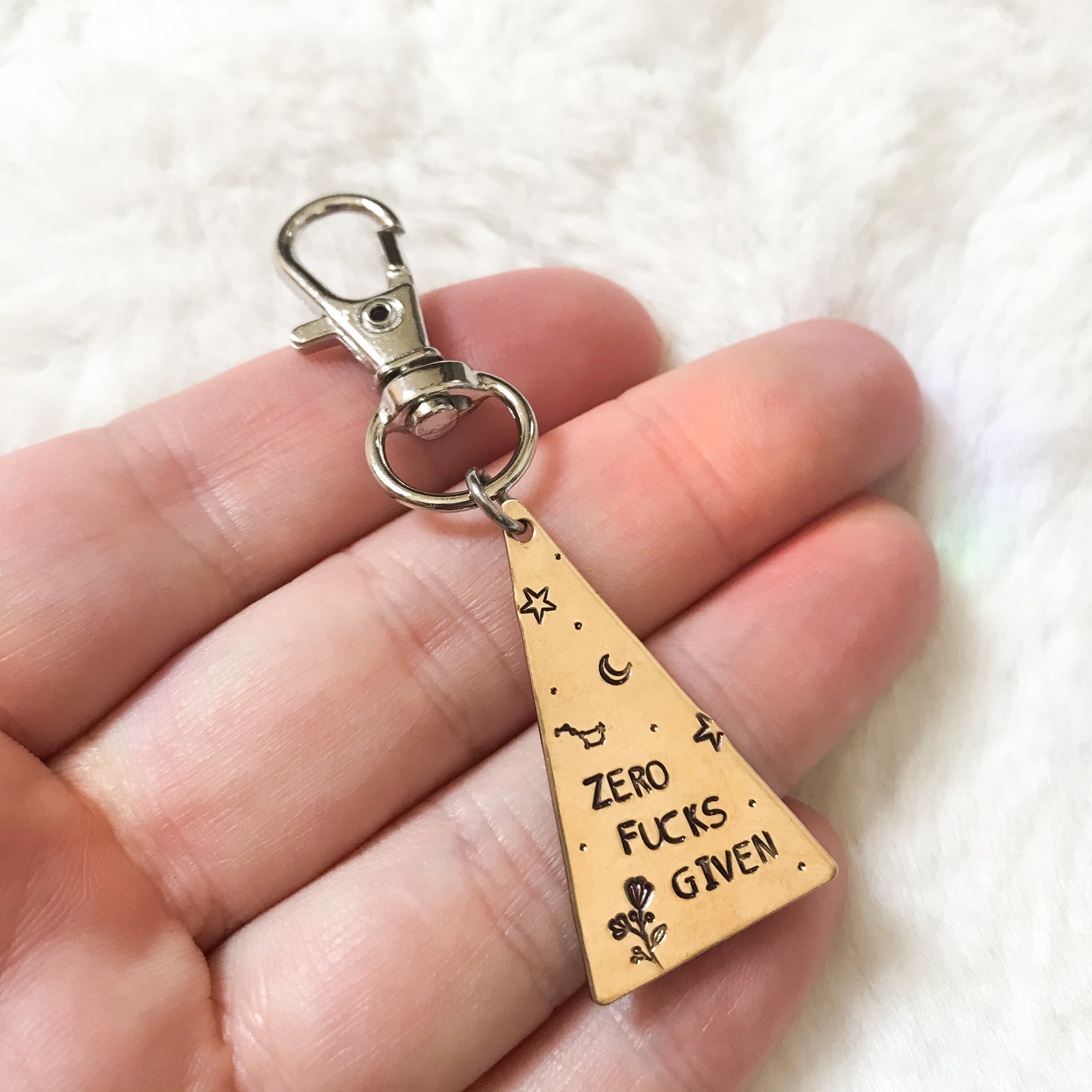 Zero Fcks Given Keychain Personalized Keychain Custom Key - Etsy