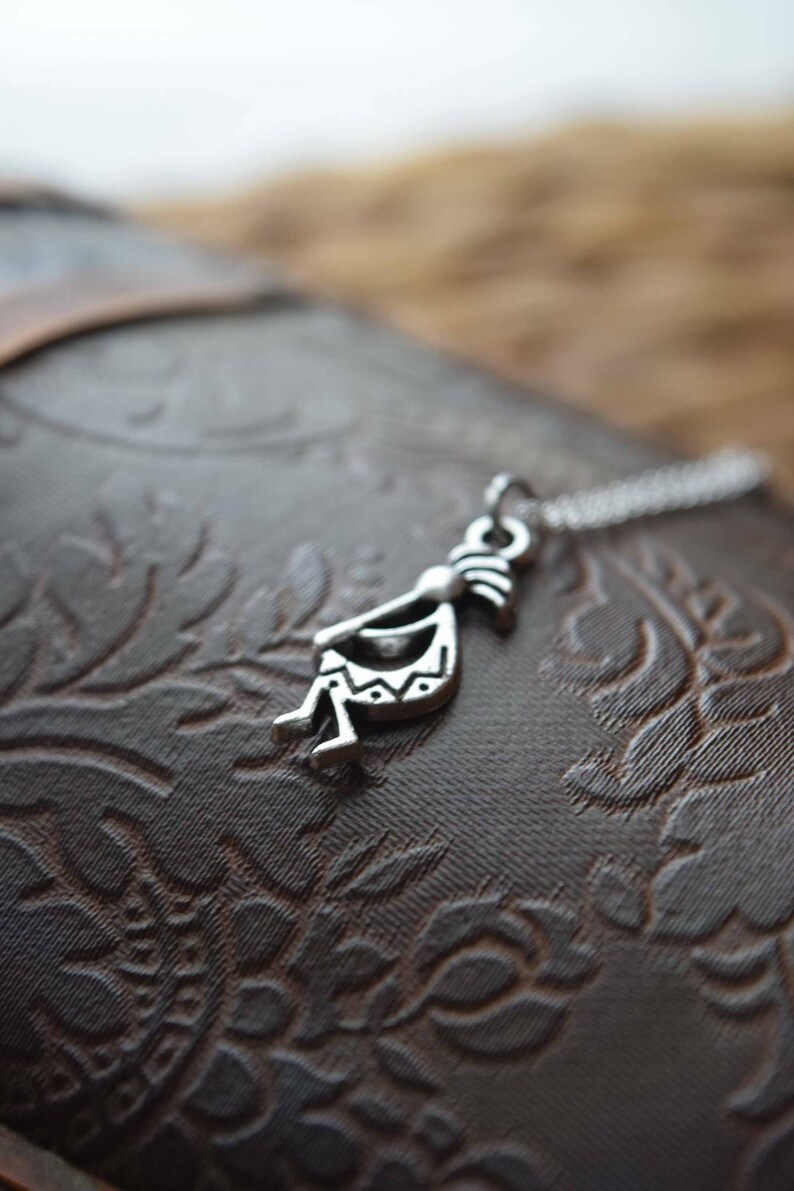 Kokopelli Necklace Fertility Necklace Hand Stamped - Etsy