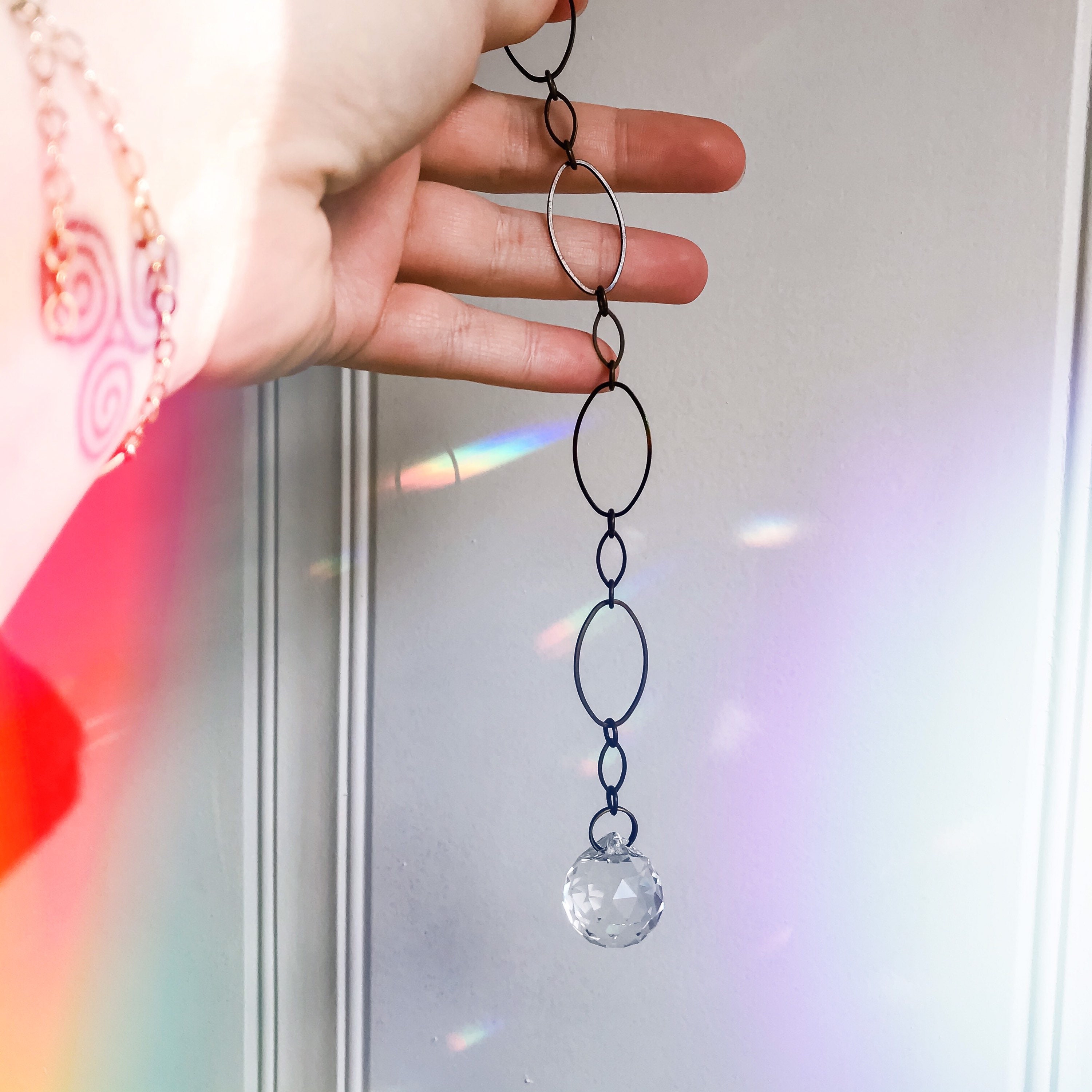 Rainbow sun catcher prism rainbow baby prism sun catcher window ...