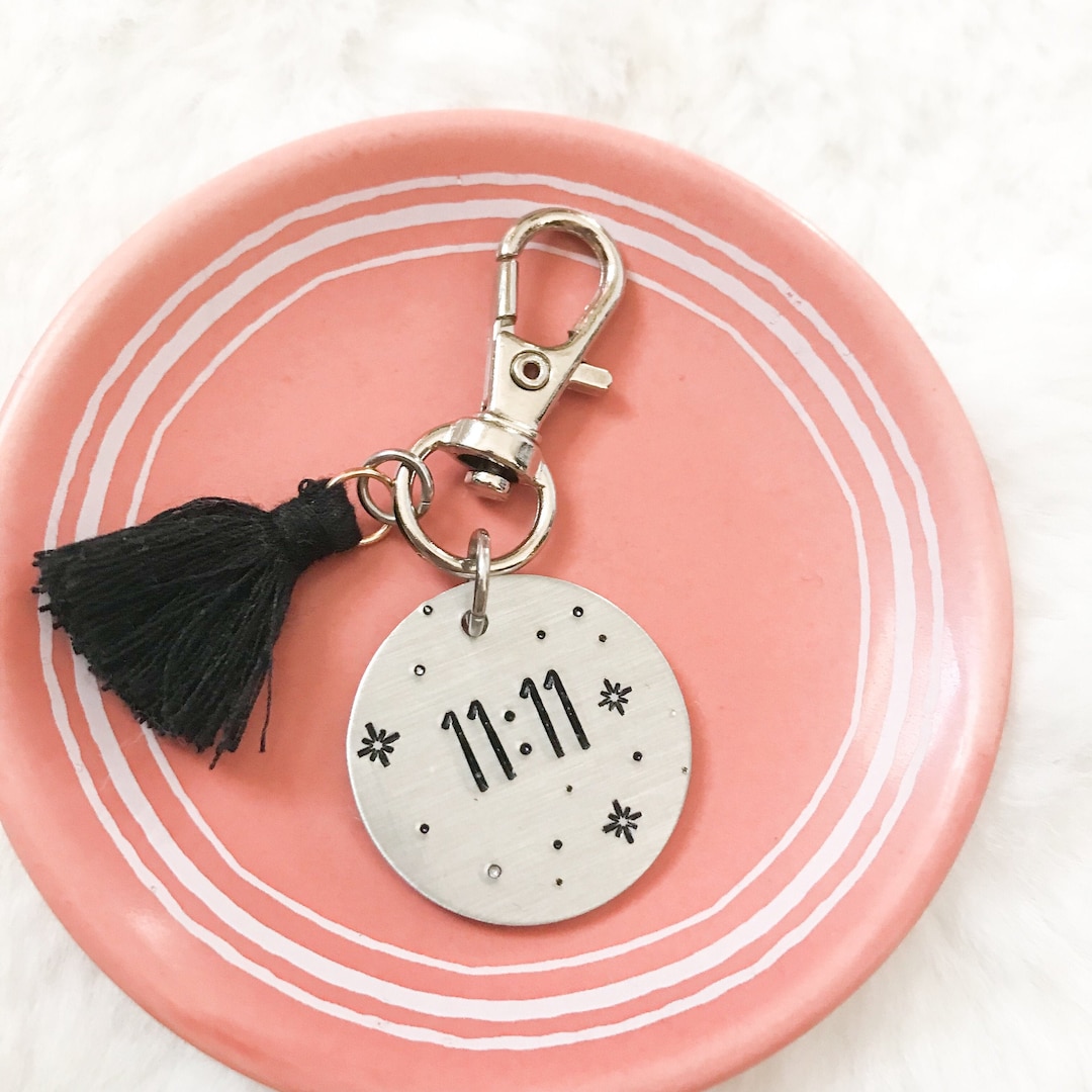 11:11 Make a Wish Key Chain | Manifesting Gift | Eleven Eleven | Custom ...