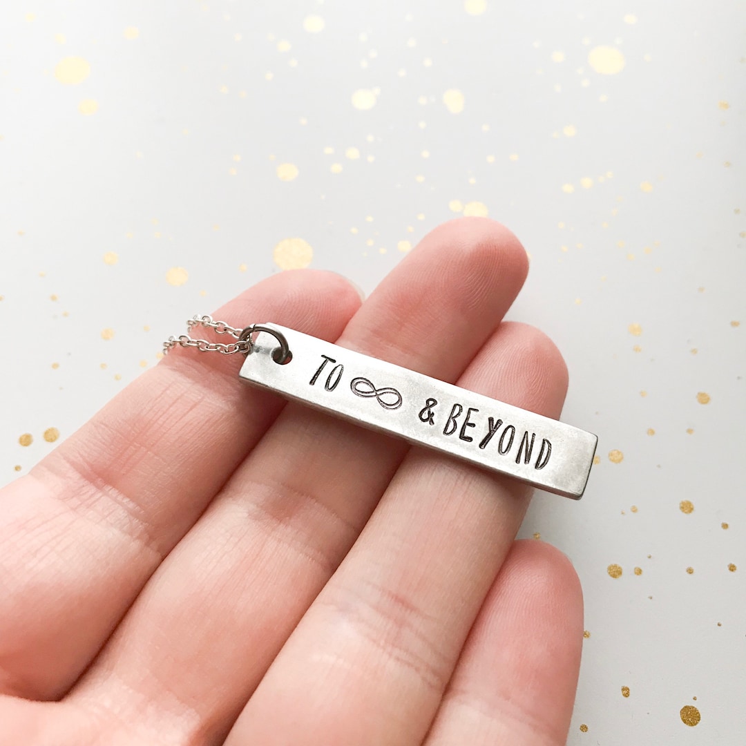 To Infinity and Beyond Necklace | Hand Stamped Jewelry | Custom ...